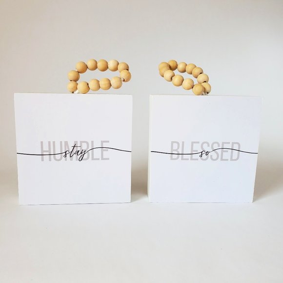 Accents | Set Of 2 Mdf Signs | Poshmark